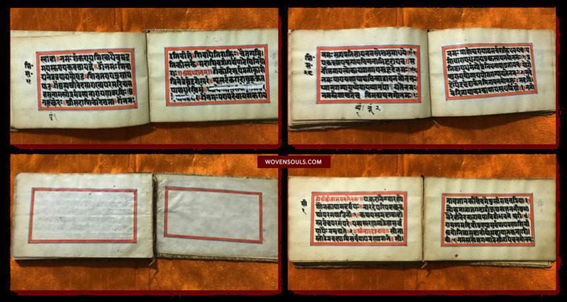 9018 - SOLD - Indian Hindu Manuscript with Sanskrit Verses by VED VYAS ...