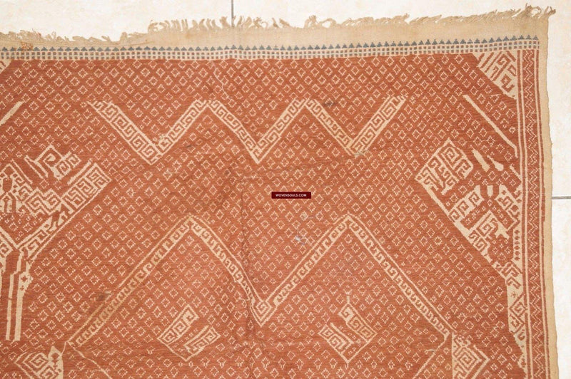 927 Rare Antique Tampan Ship cloth Sumatra Textile Art - WOVENSOULS ...