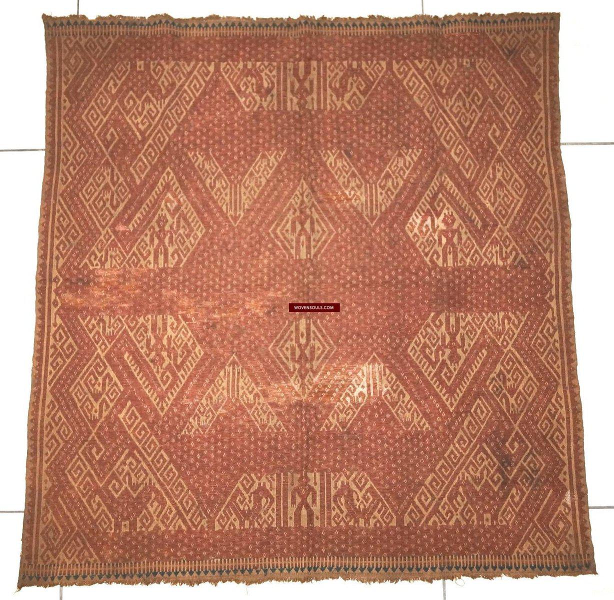 932 Antique Sumatra Tampan Shipcloth Textile Weaving - WOVENSOULS ...