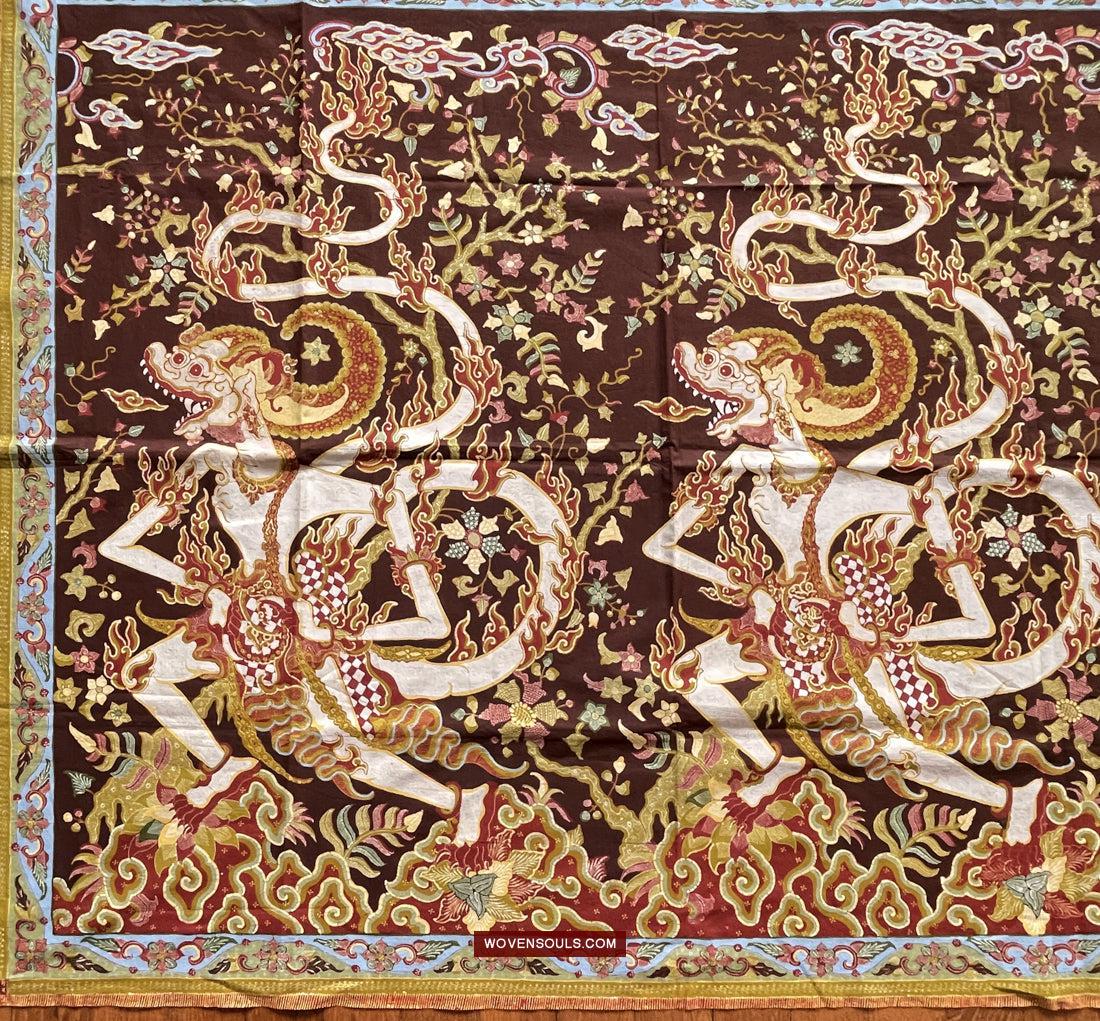1748 Indonesian Hindu Art - Hanuman - Cirebon Wayang Batik - WOVENSOULS ...